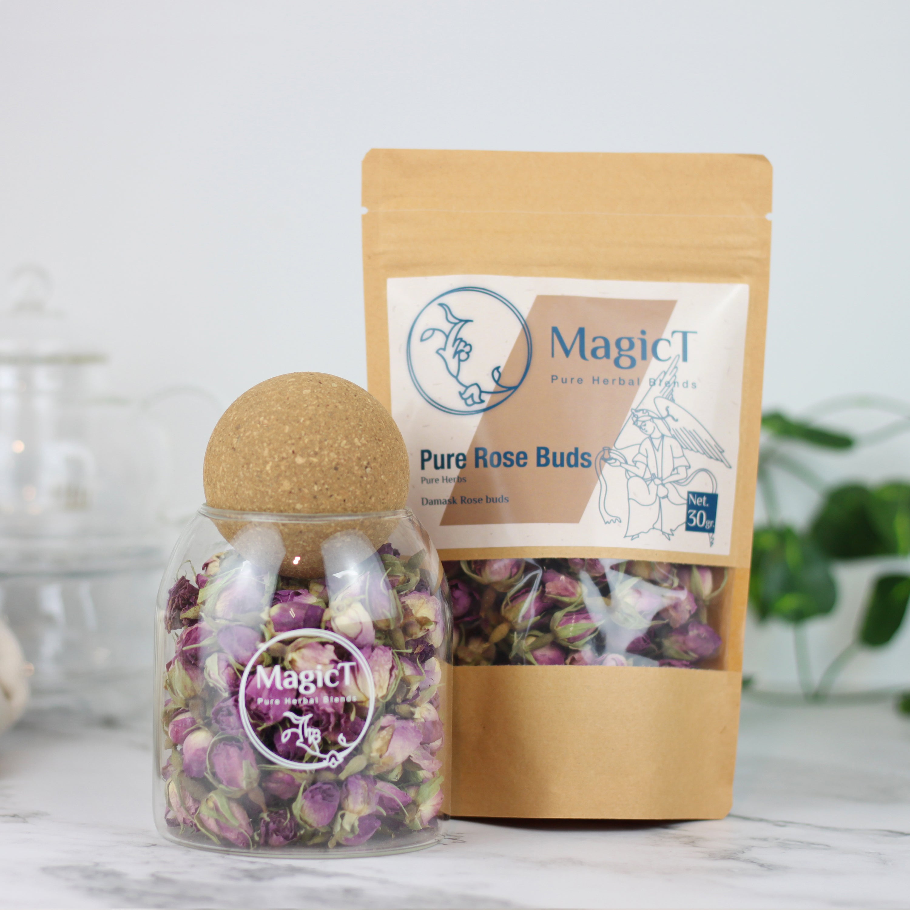 Pure Damask Rose Buds Tea NZ | Whole Flower | Magic T